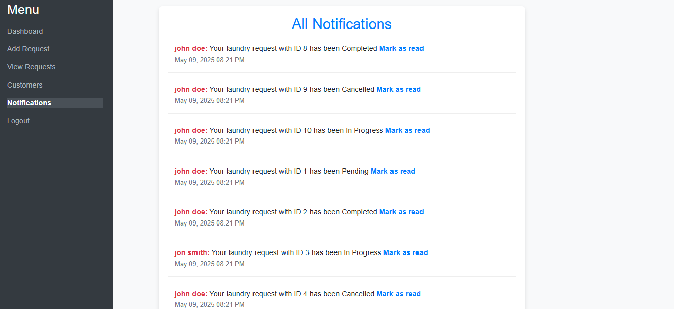 GitHub - satabdirath/laundry_management_system